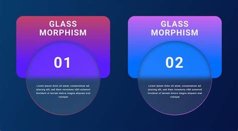 Glasmorphismus Layout Vorlage Verschwommenes Banner Design