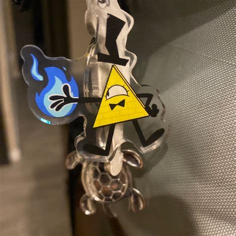 Bill Cipher Keychain Etsy
