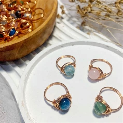 Jual Cincin Tembaga Batu Kaca Ring Wire Smexpo Pertamina