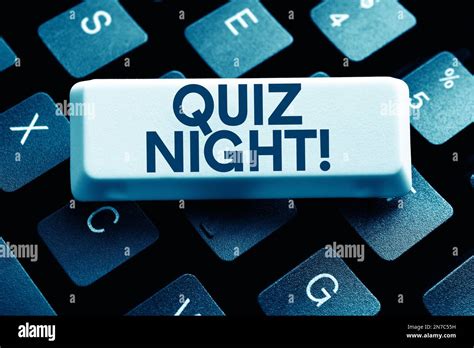 Conceptual Display Quiz Night Business Showcase Evening Test Knowledge