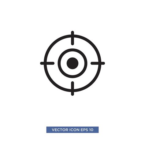 Premium Photo Target Scope Icon Vector Illustration