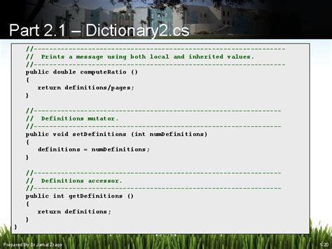 Part 2 Inheritance Part 2 Object Oriented Programming