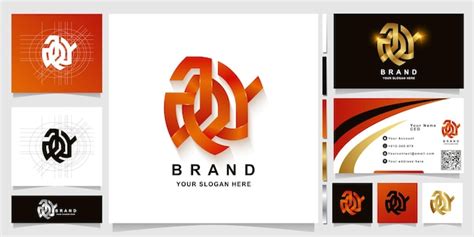 Premium Vector Letter Ary Or An Monogram Logo Template With Business