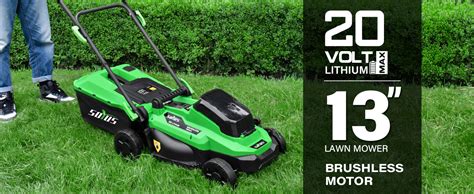 Soyus Electric Lawn Mower Cordless 13 Inch 20v Lawn