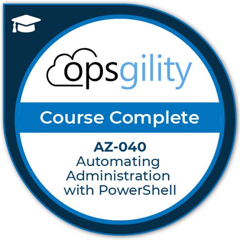 Az Automating Administration With Powershell Credly