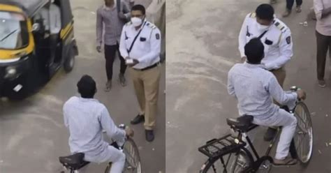 क्या ज़माना आ गया है अब साइकिल का नंबर प्लेट देख कर चालान काटा जा रहा है
