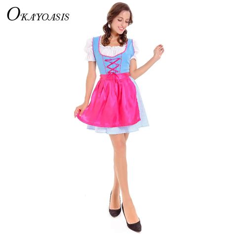 Okayoasis German Oktoberfest Sexy Beer Girl Costume Bavarian Women