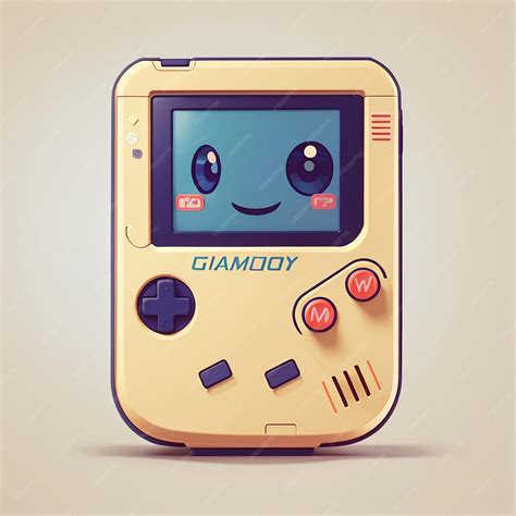 Premium Photo Cute Kawaii Gameboy Console With Memory Vector