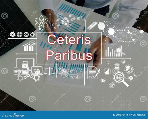 Frase Ceteris Paribus En El Papel Foto De Archivo Imagen De Frase