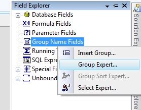 Sql Crystal Reports Group By Stack Overflow