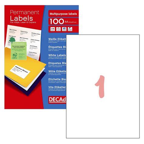Decadry W1793 Labels A4 Ntuc Fairprice
