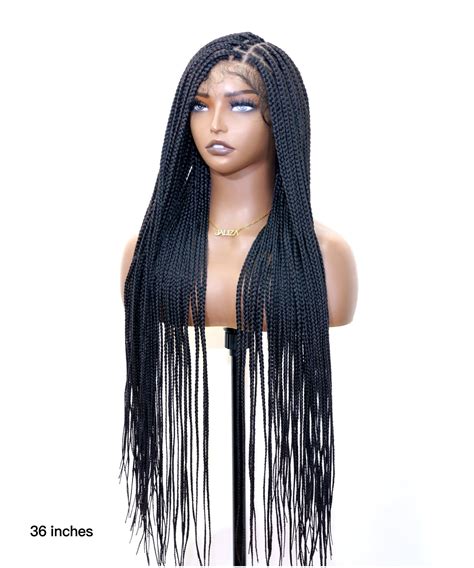 Super High Density Hd Lace Knotless Box Braided Wig 36 121 Strands ｜jaliza