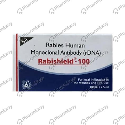 Rabishield 100 Iu Injection 25 Uses Side Effects Price And Dosage