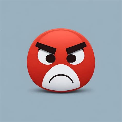Enojado Cara Seria Emoji Reacción Símbolo Icono Vector