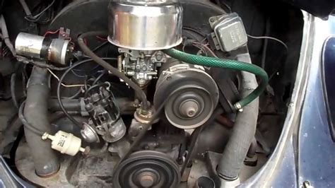 Vw Beetle Start Up Electric Choke Partida Encendido Escarabajo Youtube