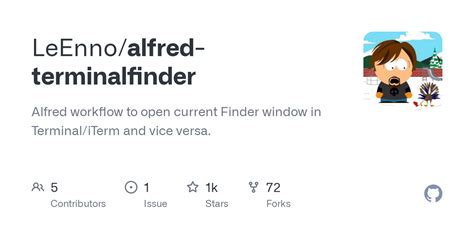 GitHub LeEnno Alfred Terminalfinder Alfred Workflow To Open Current