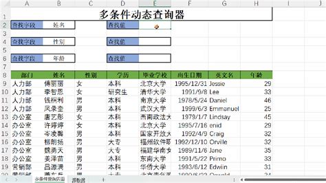 Wps通用！利用excel函数实现多条件动态查询 知乎