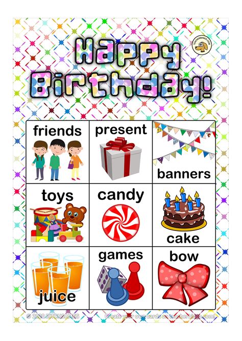 Birthday Party Bingo 3x3 100 Pages Call Sheet Made By Teachers