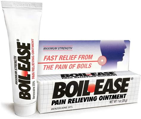 Boil Ease Pain Relieving Ointment 1 Oz Pack Of 3 Benzocaine 20