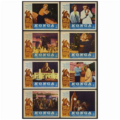 Lot 473 Konga Lobby Card Set Of 8 11 X 14 Very Fine Konga 1961