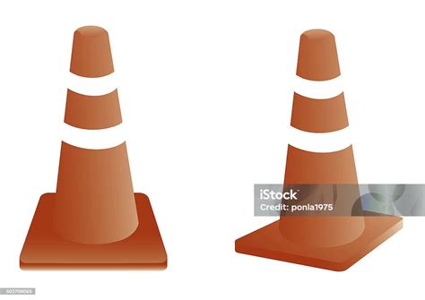 흰색 배경의 교통 안전구역 표시 콘 0명에 대한 스톡 사진 및 기타 이미지 0명 도로 차단 바리케이드 Istock