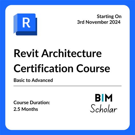 Autodesk Revit Certification Course Bim Scholar