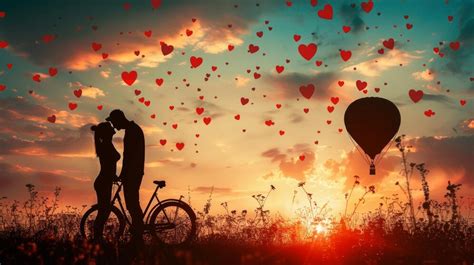 Premium Photo Romance Reimagined A Dreamy Fusion Of Love Sunset And