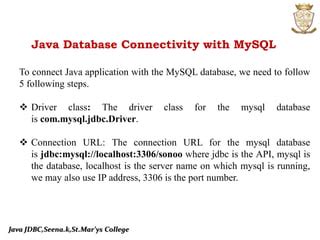 Computer Science Java Jdbc Pptx