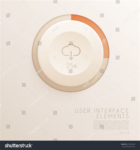 Modern Ui Button Set Vector Illustration Stock Vector Royalty Free Shutterstock