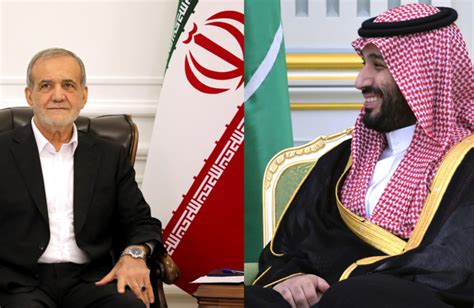 مسعود بزشكيان والأمير محمد بن سلمان يعربان عن أملهما في تطوير العلاقات