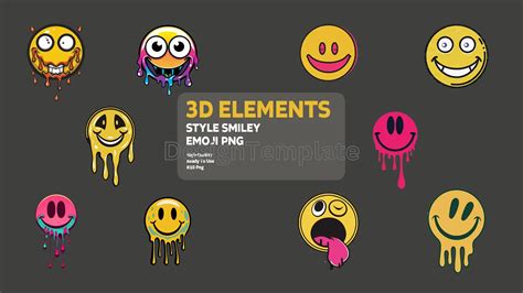 Express Yourself 3d Emoji Style Elements Graphics Pack Images