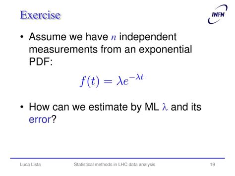 Ppt Statistical Methods For Data Analysis Parameter Estimate
