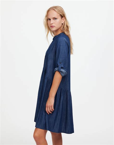 Denim Button Front Mini Shirtdress Madewell