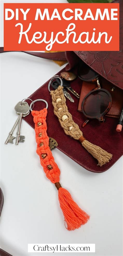 Diy Macrame Keychain Step By Step Tutorial Artofit