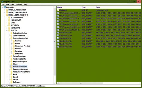 Where Does W Store Partitons In The Registry Windows Forums