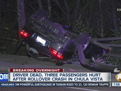 Rollover Crash Leaves 1 Dead 3 Injured