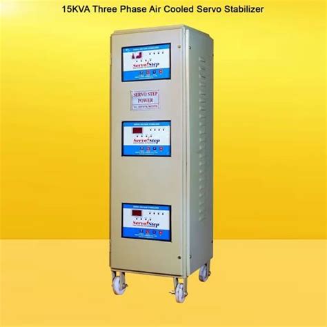15kva Three Phase Air Cooled Servo Stabilizer For Commercial At Rs