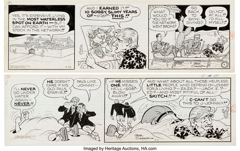 Al Capp Lil Abner Daily Comic Strip Original Art Group Dated Lot