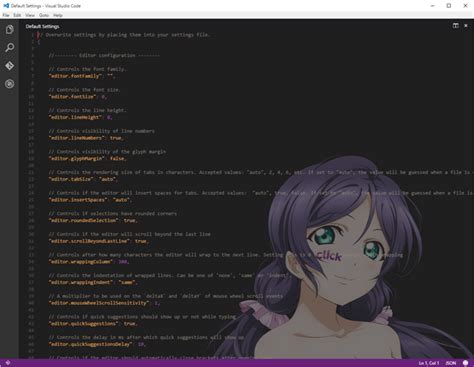 Visual Studio Codeをラブライバー仕様にした 痛エディタ化 とある技術の開発日記