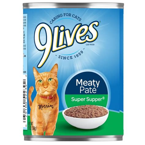 9lives Meaty Paté Super Supper Wet Cat Food 13 Oz Can Rural King