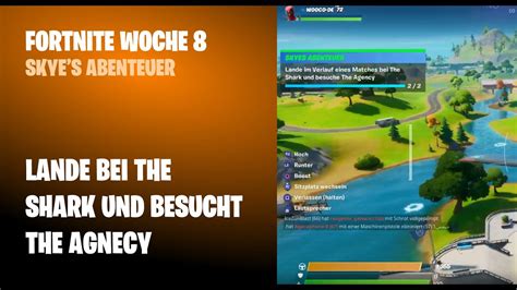 Lande Im Verlauf Eines Matches Bei The Shark Und Besuche The Agency