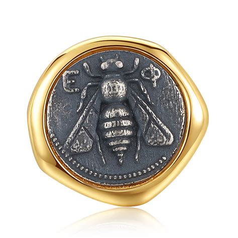 Vintage Oxidized Coin Ring Jewepiter