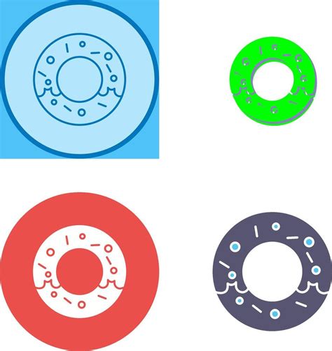diseño de icono de donut Vector en Vecteezy