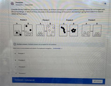 Solved Consider The Four Different Processes Shown Below Chegg