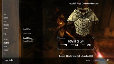 Heavy Snow Elf Armor Ancient Falmer Variant At Skyrim Nexus Mods