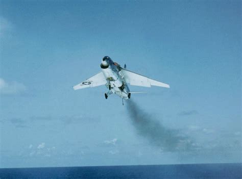 Old Brown Shoe Navy — Classicnavalair Smoking J57 Powered F8u 1