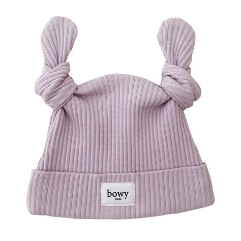 Double Knot Beanie Lilac Bowy Made