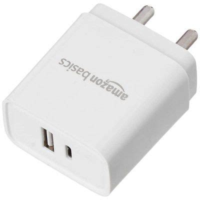 Amazonbasics W Dual Port Usb Type C And Usb Type A Fast Charging Wall Charger Dealsmagnet Com