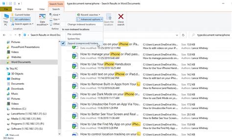 如何在 Windows 10 文件资源管理器中使用搜索工具