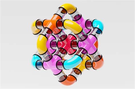 Premium Photo 3d Illustration Of A Colorful Node On White Background